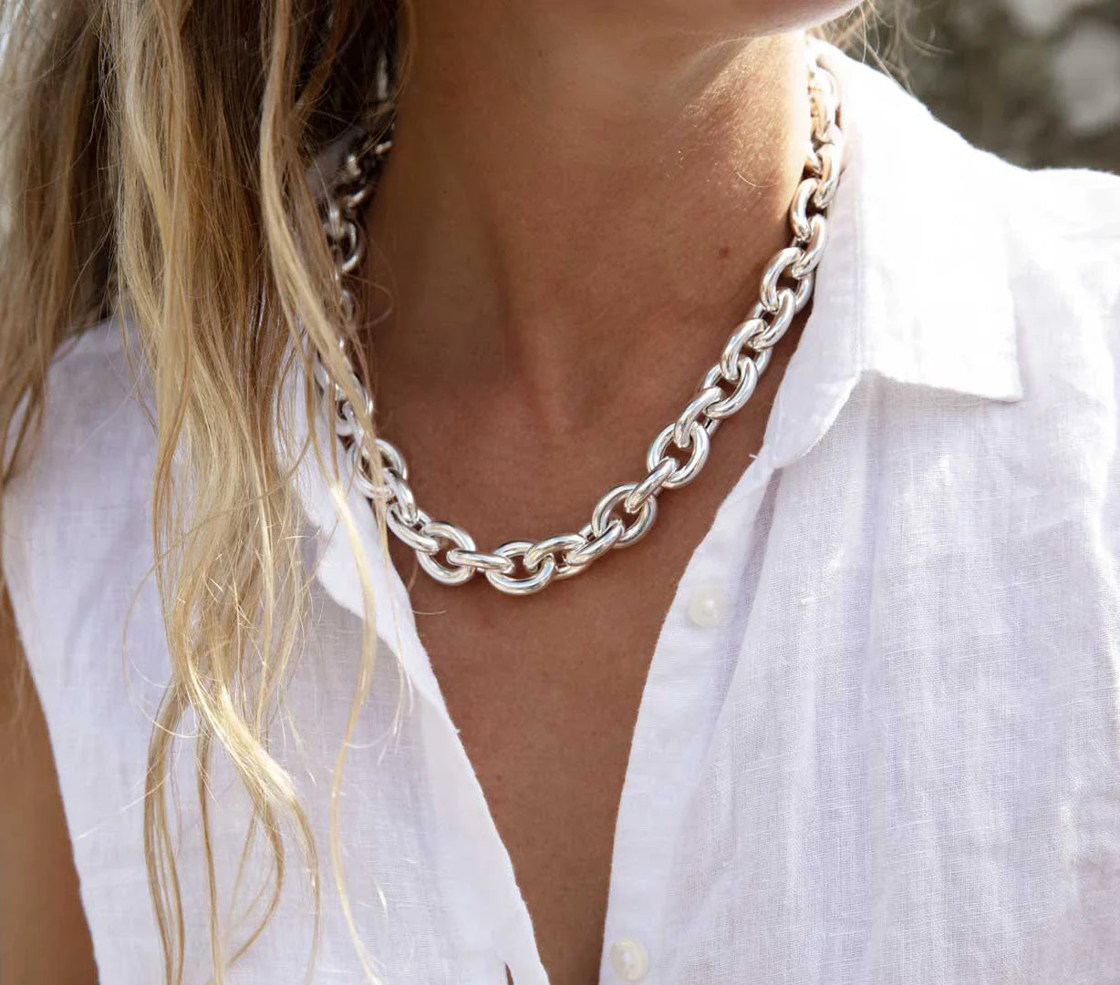 Chunky Silver Necklace: Your Go-To Guide – Sunrise Bling Jewelry