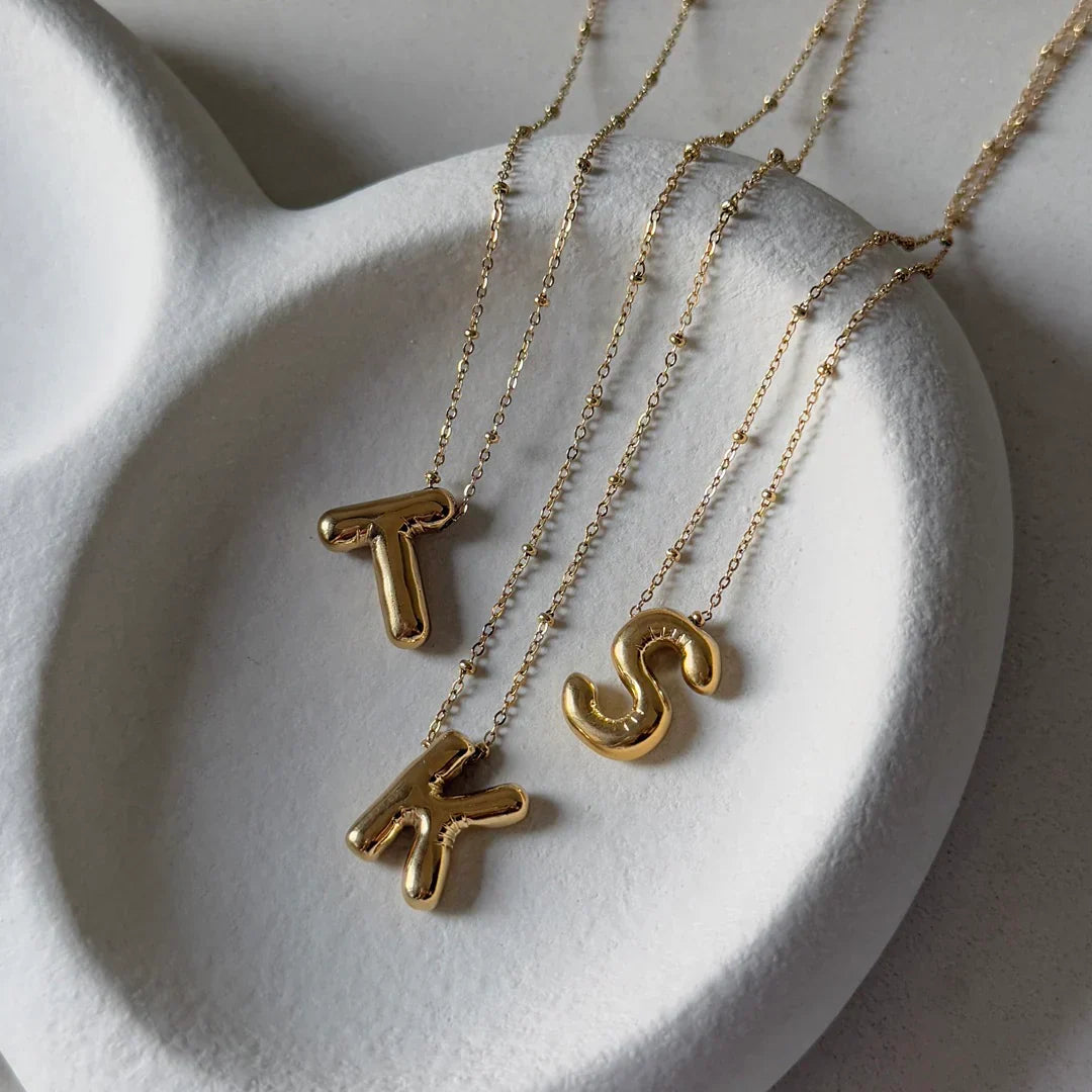 Bubble Initial Necklace: Playful, Trendy and Totally You – Sunrise Bling