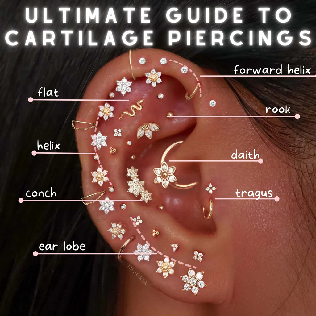 Cartilage Piercings: Costs and Aftercare Tips – Sunrise Bling Jewelry
